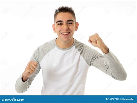 Human Expressions And Emotions Young Attractive Man Smiling With Happy