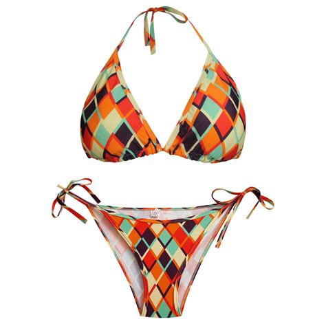 قیمت و خرید مایو دو تکه زنانه ماریلین مدل پددار لوزی کد 3686 7100 رنگ