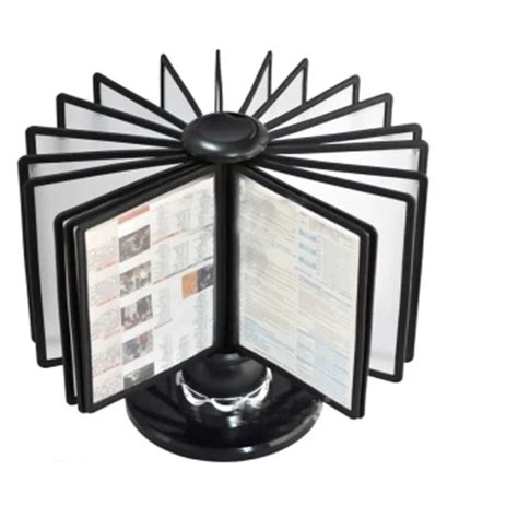 A5 Pageflip Page Office Display Rack Black Display Stand 20 Sleeves 40