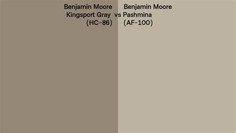Benjamin Moore Kingsport Gray Vs Pashmina Side By Side Comparison