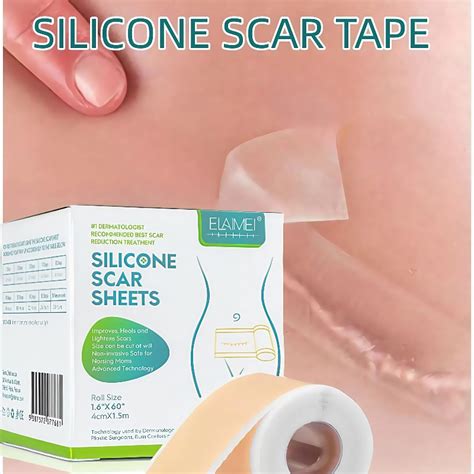 Jual Elaimei Silicone Scar Sheet Plester Silikon Penghilang Keloid