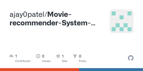 Github Ajay Patel Movie Recommender System Web App