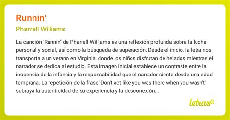 Significado De La Canción Runnin Pharrell Williams Letras Com