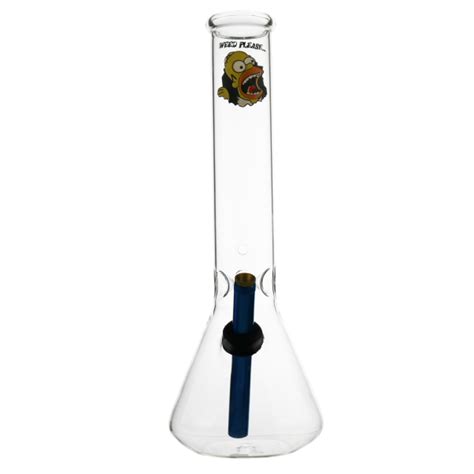 Weed Please Large Homer Simpson Beaker Waterpipe 35cm Down Under Wholesalers