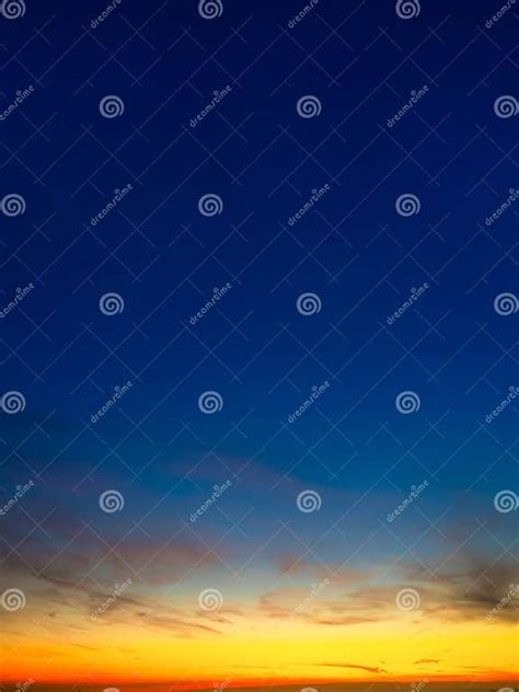 Color Gradient On The Sky Sky With Clouds During Sunset Clouds And