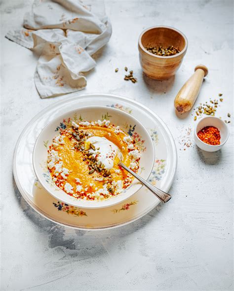 Крем супа с печена тиква и козе сирене Goodlife