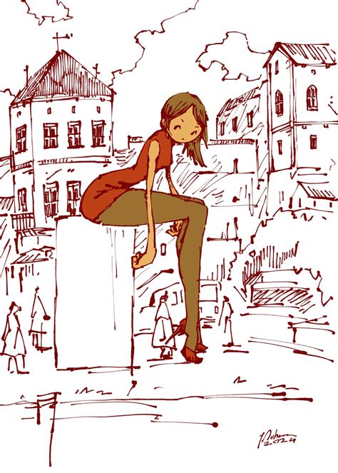 「待ち人来たらず」 イラストレーター野原祐太yutart