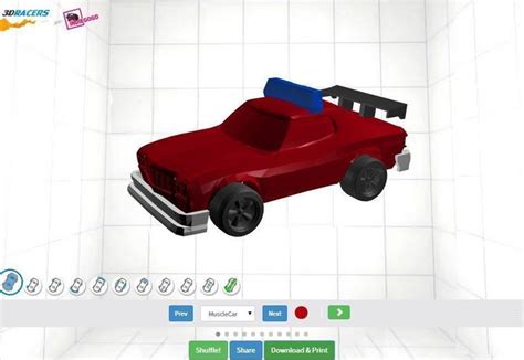 3d Printed 3dracers Muscle Rc Car Toy By 3dracers Pinshape