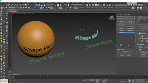 Ds Max Compound Objects Shapemerge Youtube