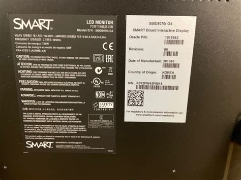Smart Board 8084i For Sale