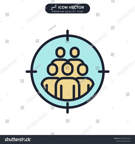 Target Audience Icon Symbol Template Graphic Stock Vector Royalty Free 2159712167 Shutterstock