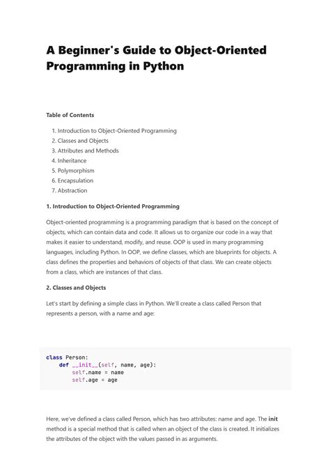 Oops Python A Beginner S Guide To Object Oriented Programming In