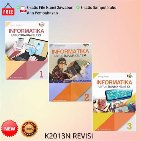 Buku Informatika Sma Kelas 10 11 12 Henry Pandia K13n Erlangga Original Baru Lazada Indonesia