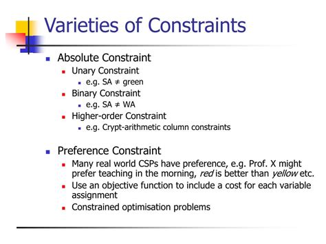 ppt constraint satisfaction problems powerpoint presentation free
