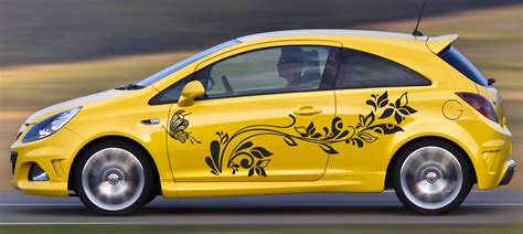 Naklejki na samochód kwiaty flowers CarStickers pl Naklejki