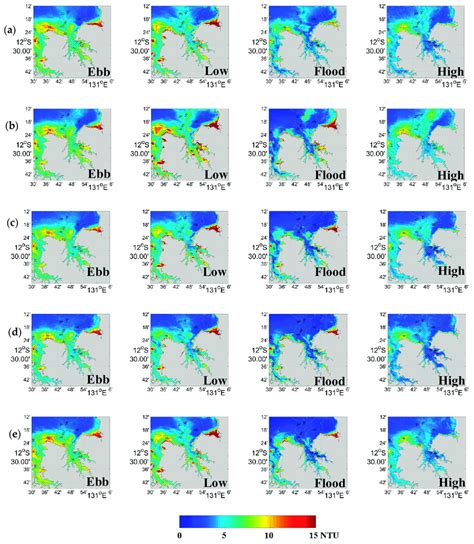 Modis Retrieved Averaged Turbidity During Spring Tide In The Dry Season Download Scientific