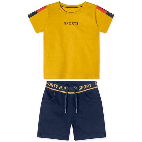 Conjunto Curto Infantil Masculino Marisol Clube Marisol