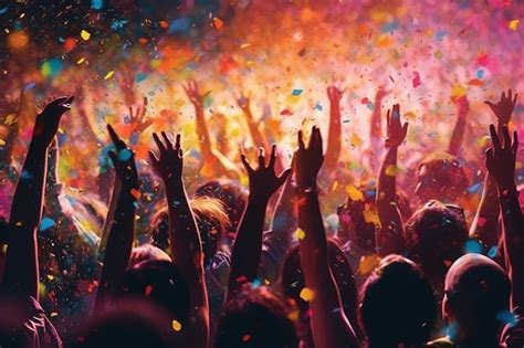 Premium Ai Image Crowd Of People At A Concert