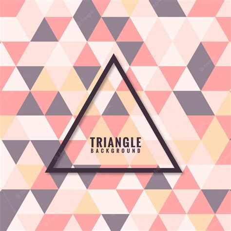 Free Vector Abstract Colorful Triangle Mosaic Grid