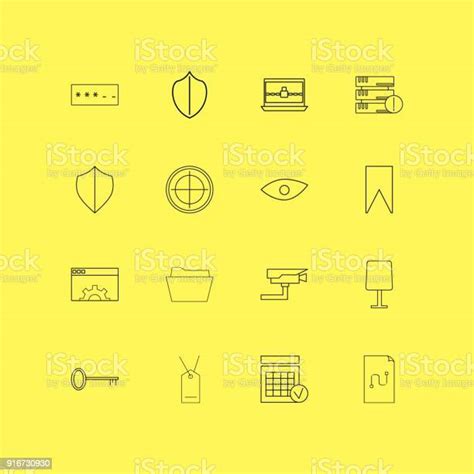 インターネット技術の線形アイコンを設定しますシンプルなアウトラインのアイコン しおりのベクターアート素材や画像を多数ご用意 しおり