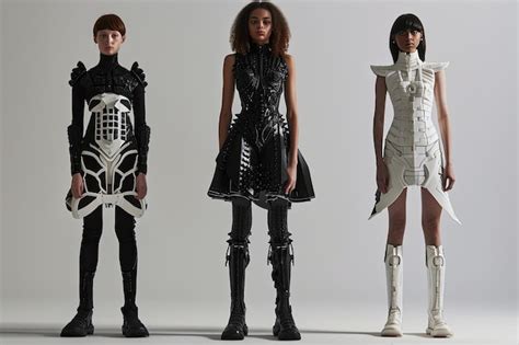 Couture Collection Inspired By Artificial Intelligence And Robotics Exploring Sleek And Robotic