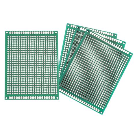 Uxcell 4pcs Breadboard Solderable 80mm X 60mm Green Circuit Pcb Board