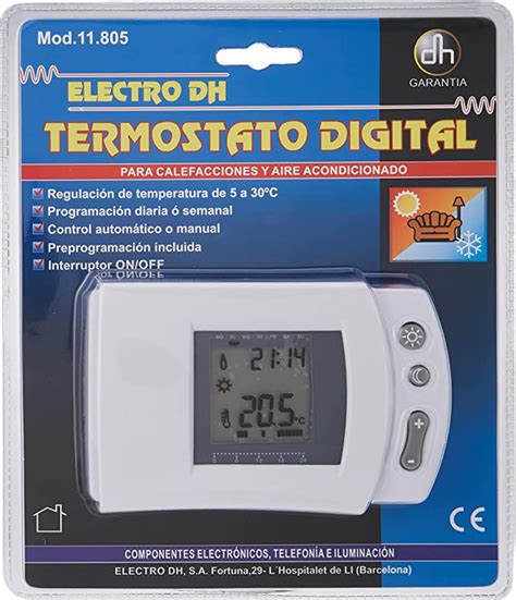 Termostato Digital Programable 7 Dias Y De Facil Instalacion 11805