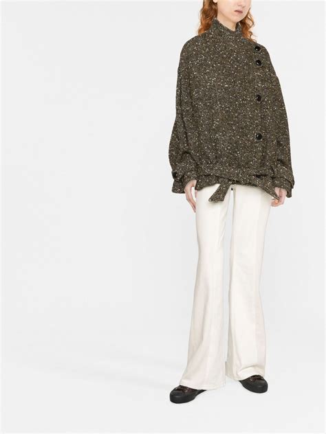 Isabel Marant Étoile Embroidered Wool Blend Janette Coat Printed Isabel