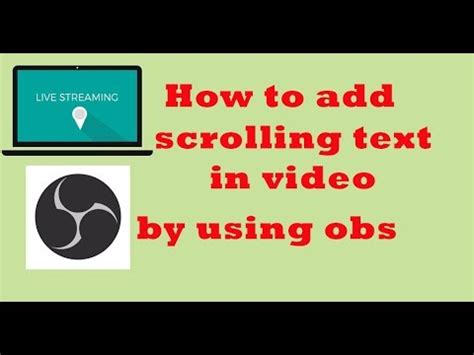 How To Create Scrolling Text In OBS Bangla Tutorial YouTube