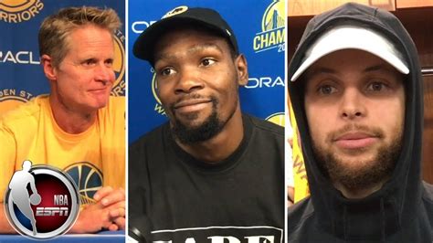 Kevin Durant Steph Curry Support Steve Kerr For Getting Ejected Nba