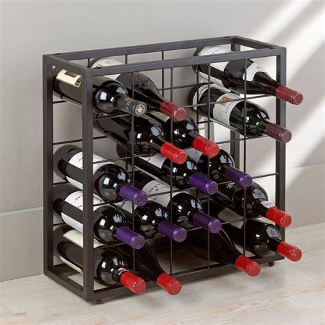 Wine Enthusiast Black Steel 25 Bottle Stackable Grid In 2024 Wine