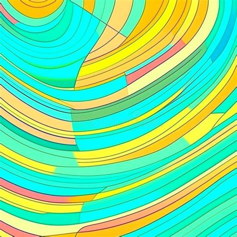 Abstract Colorful Illustration Colorful Abstract Background With Repeating Curves Of Parallel