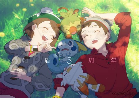 Sankaku Gloria Pokemon Grookey Scorbunny Sobble Victor Pokemon