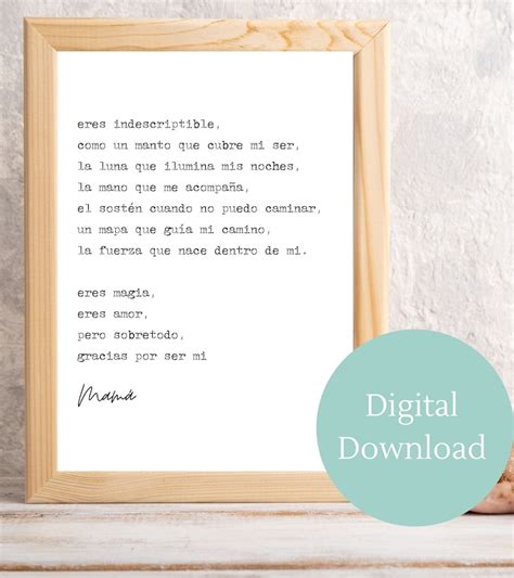 SPANISH MOM POEM Dia De Las Madres Poem Poem In Spanish Spanish Poem