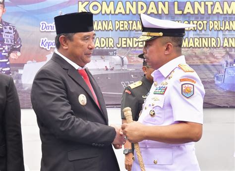 Pj Gubernur Sulsel Hadiri Serah Terima Jabatan Komandan Lantamal VI