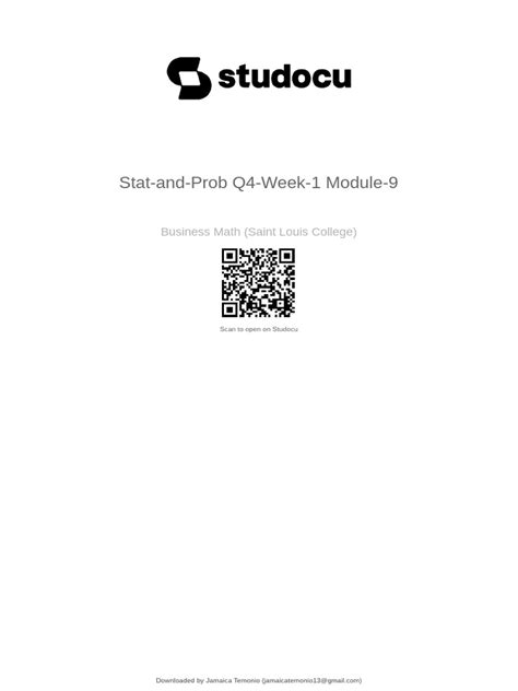 Stat And Prob Q4 Week 1 Module 9 Pdf Statistical Significance Type I And Type Ii Errors