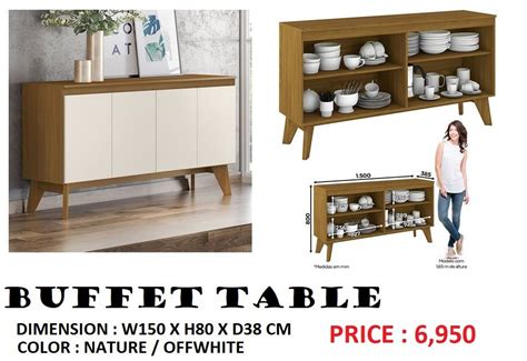 Buffet Table Furniture And Home Living Furniture Shelves Cabinets