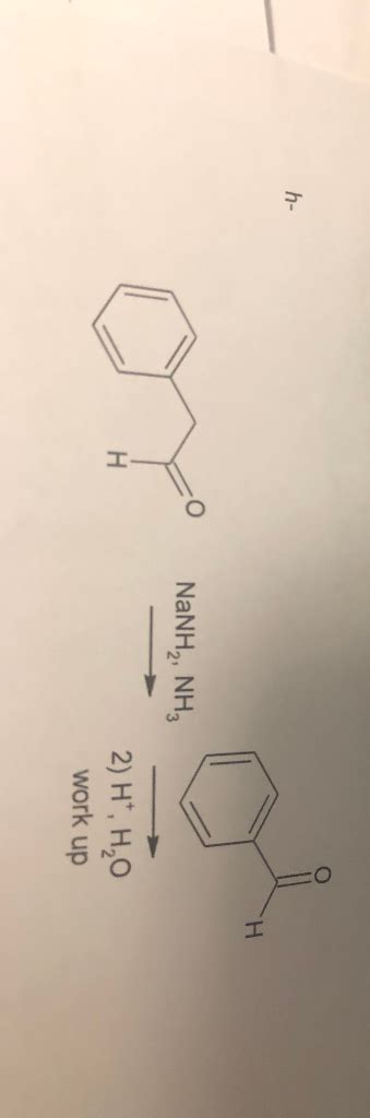 Solved H H NaNH NH H H H Work Up Chegg