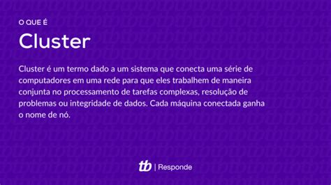 o que é um cluster em computação tecnoblog