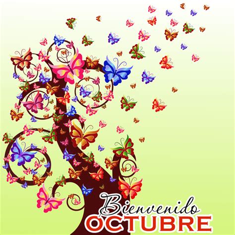 Bienvenido Octubre Imágenes con Mensajes para Compartir en tus Redes Sociales