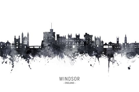 Skyline von Windsor England Michael Tompsett als Kunstdruck oder Gemälde