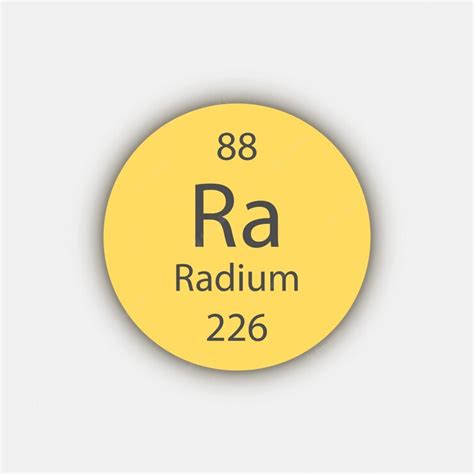 Premium Vector Radium Symbol Chemical Element Of The Periodic Table
