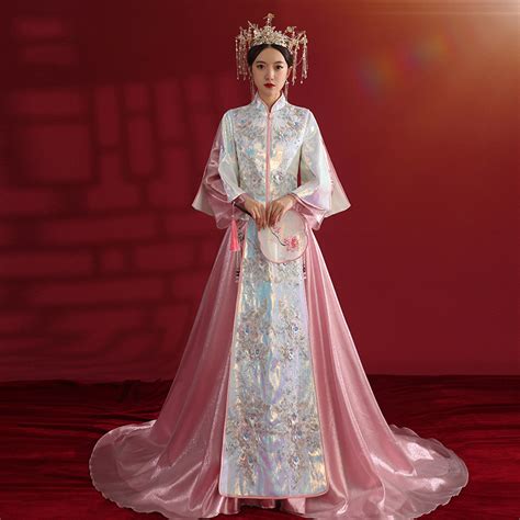 Ninading结婚礼服秀禾服女中式嫁衣2024新款新娘出阁服回门敬酒服虎窝淘