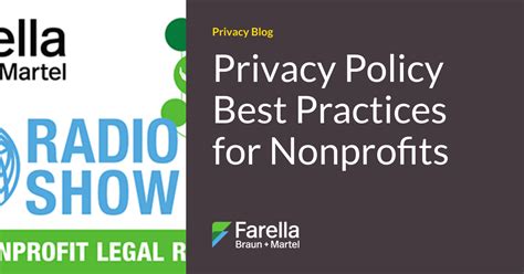Privacy Policy Best Practices For Nonprofits Privacy Blog
