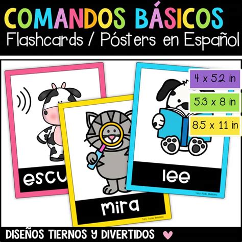 Comandos Básicos En Español Para El Aula Spanish Classroom Commands