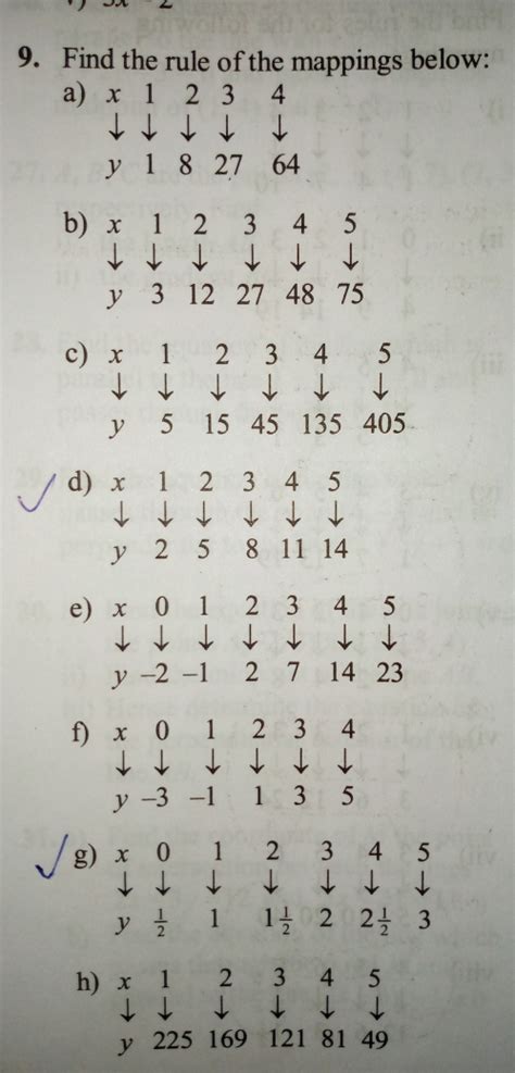 Solved 9 Find The Rule Of The Mappings Below A B C D