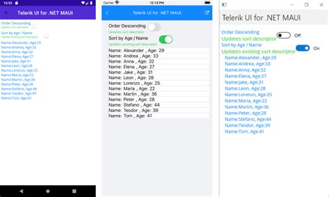 Net Maui Listview Documentation Sorting Telerik Ui For Net Maui