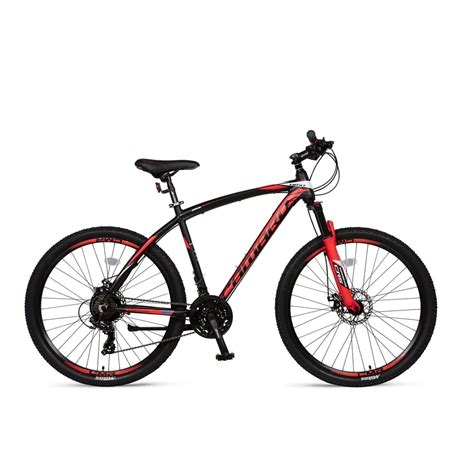 Umit Camaro Mens Mtb Bike Red 18inch Frame 27inch Wheel 21speed F