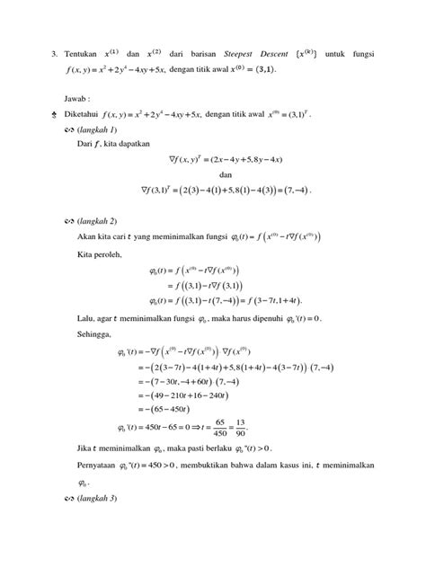 metode steepest descent untuk meminimalk pdf