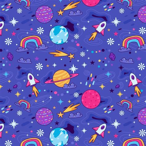 Cosmic Wonders Space Pattern Wallpaper For A Stellar Home